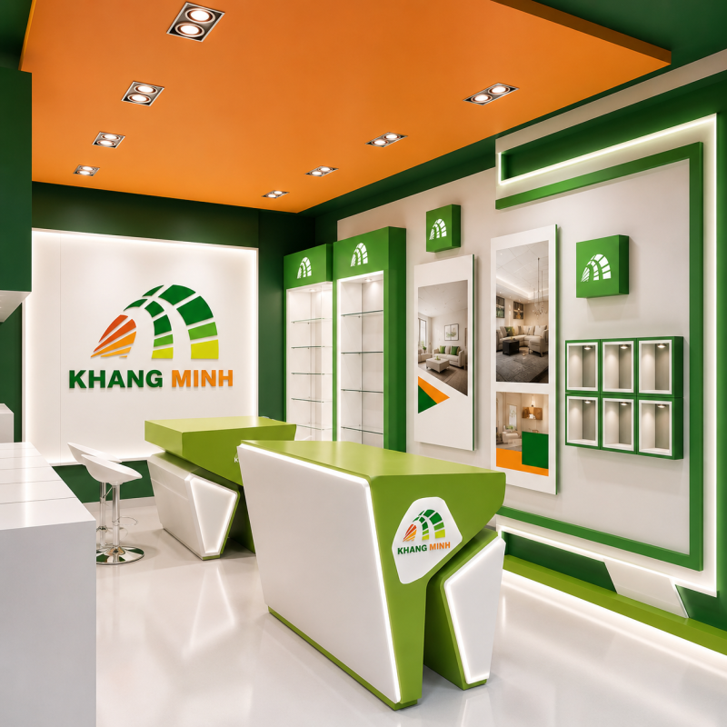 Thi Công Showroom, Cửa Hàng Theo Yêu Cầu - Khang Minh POSM