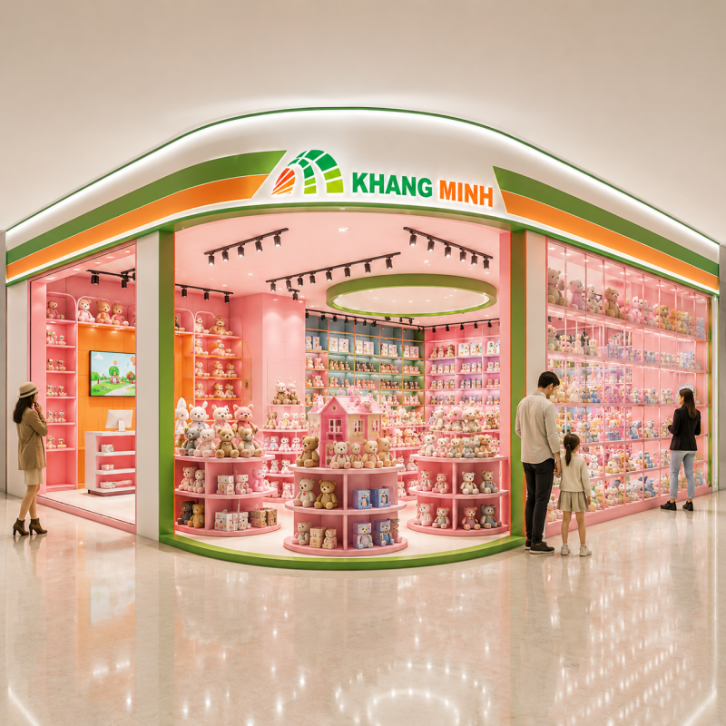 Thi Công Showroom, Cửa Hàng Theo Yêu Cầu - Khang Minh POSM